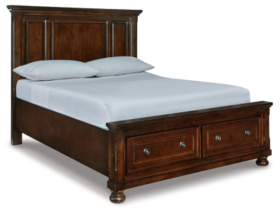 Click here for Porter Queen Panel Storage Bed  Rustic Brown prices