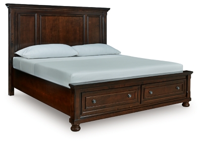 Click here for Porter King Panel Storage Bed  Rustic Brown prices