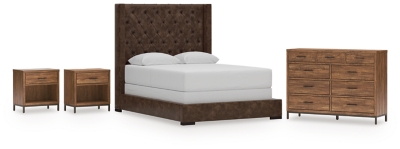 Click here for Steenlage Queen Upholstered Bed with Dresser and 2... prices