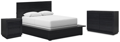 Click here for Londer Queen Panel Bed with Dresser and Nightstand... prices