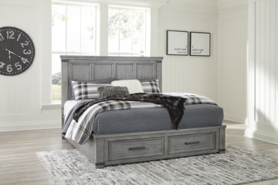 Click here for Russelyn King Storage Bed  Gray prices