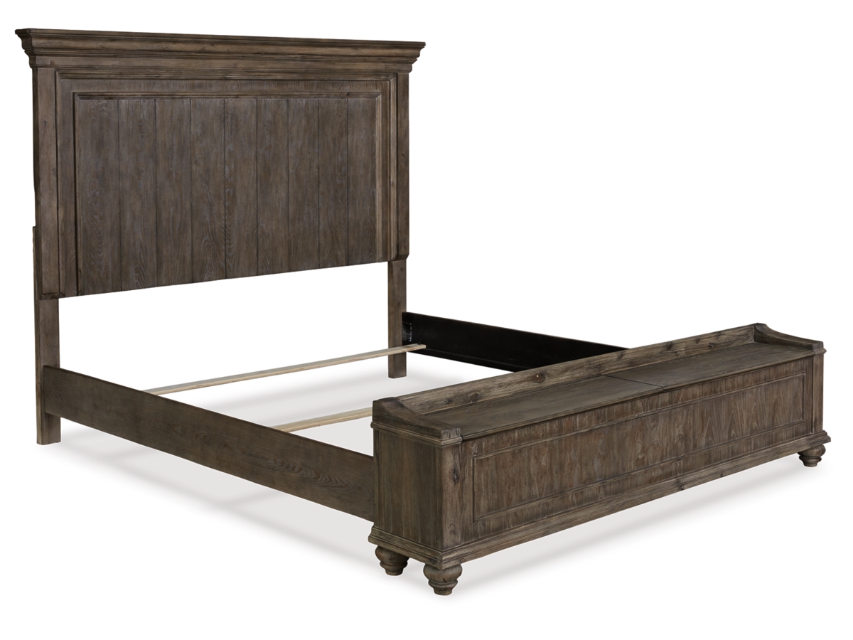 Johnelle King Panel Bed with Storage Bench
