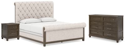 Click here for Hillcott California King Upholstered Bed with Dres... prices