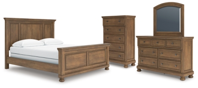 Click here for Vandenmore California King Panel Bed with Mirrored... prices