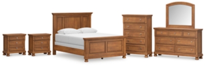 Click here for Vandenmore Queen Panel Bed with Mirrored Dresser... prices