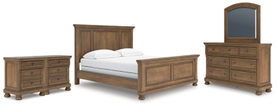 Click here for Vandenmore California King Panel Bed with Mirrored... prices