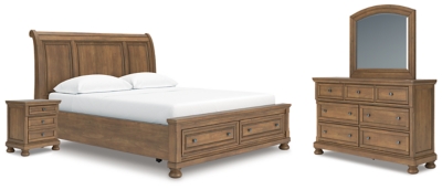 Click here for Vandenmore California King Storage Sleigh Bed with... prices