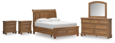 Click here for Vandenmore Queen Storage Sleigh Bed with Mirrored... prices