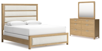 Click here for Rencott California King Upholstered Bed with Mirro... prices