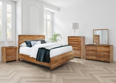 Click here for Dressonni Queen Panel Bed  Brown prices