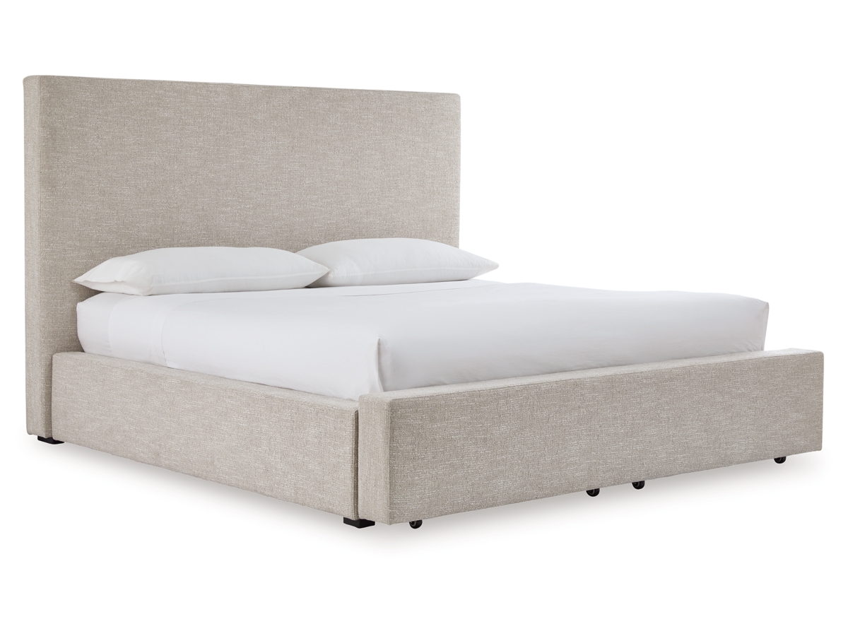 Ashley furniture upholstered bed with storage store
