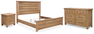 Click here for Kristiland King Panel Bed with Dresser and Nightst... prices