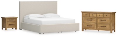 Click here for Kristiland California King Upholstered Storage Bed... prices