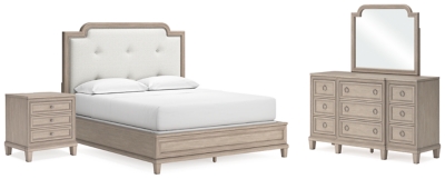Click here for Jorlaina California King Upholstered Panel Bed wit... prices