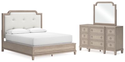 Click here for Jorlaina California King Upholstered Panel Bed wit... prices