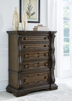 Click here for Maylee 5 Drawer Chest of Drawers  Dark Brown prices