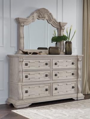 Click here for Andonhall Dresser and Mirror  Antique White prices