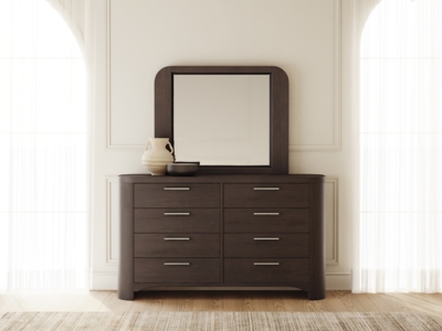 Click here for Neo 8 Drawer Dresser and Mirror  Rich Brown prices