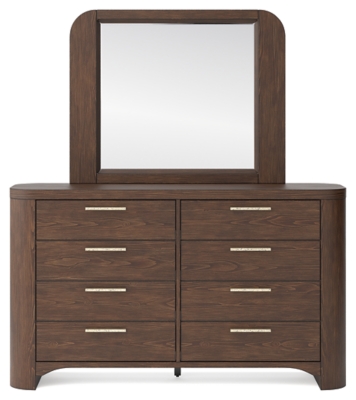 Click here for Neo 8 Drawer Dresser and Mirror  Rich Brown prices