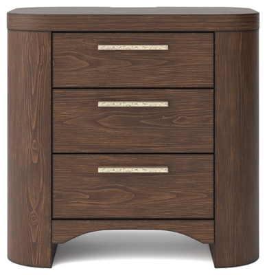 Click here for Neo 29 3 Drawer Charging Nightstand  Rich Brown prices