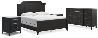 Welltern King Panel Bed with Dresser and 2 Nightstands | Ashley