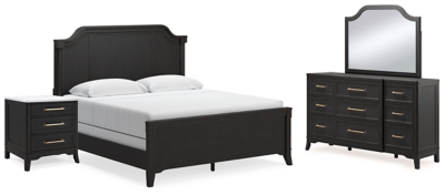 Click here for Welltern King Panel Bed with Mirrored Dresser and... prices