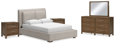 Click here for Cabalynn Queen Upholstered Bed with Mirrored Dress... prices