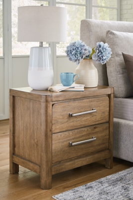 Click here for Cabalynn 29 2 Drawer Charging Nightstand  Light Br... prices