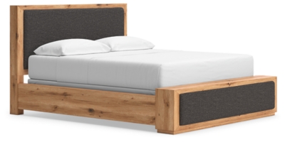 Click here for Bracken California King Upholstered Panel Bed  Lig... prices