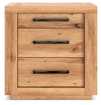 Click here for Bracken 28 3 Drawer Charging Nightstand  Light Bro... prices