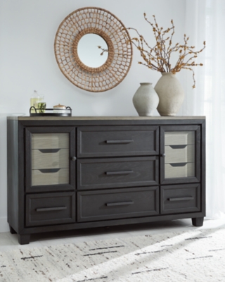 Click here for Foyland 11 Drawer Dresser  Black/Brown prices