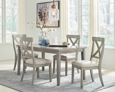 Click here for Parellen Dining Table and 4 Chairs  Gray prices