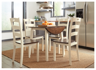 Click here for Woodanville Dining Table and 4 Chairs  Cream/Brown prices