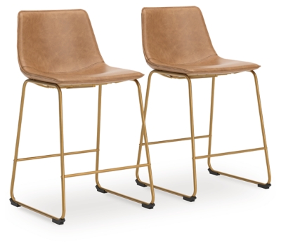 Click here for Crandox Bar Height Bar Stool  Toast/Gold prices