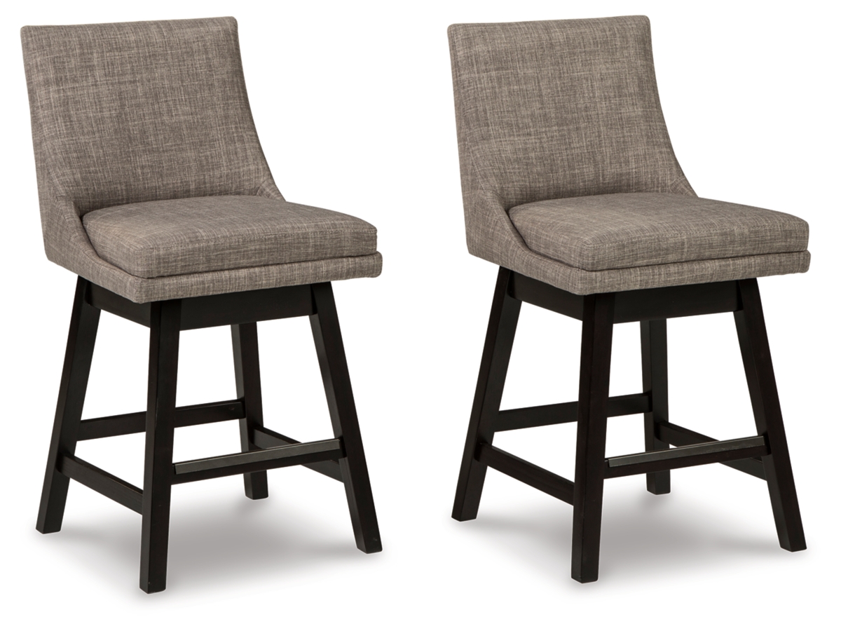 Tallenger Counter Height Bar Stool with Contoured Back Ashley