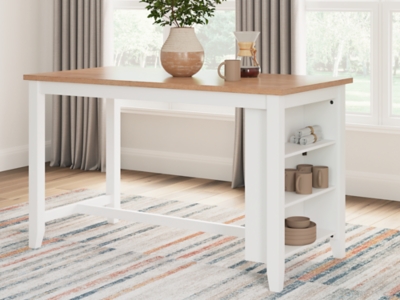Click here for Gesthaven Counter Height Dining Table  Natural/Whi... prices