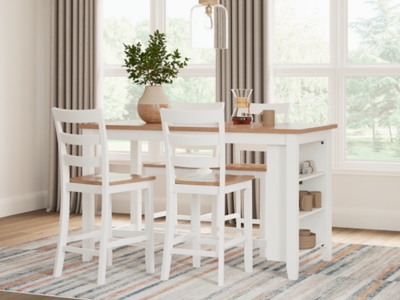 Click here for Gesthaven Counter Height Dining Table and 4 Barsto... prices