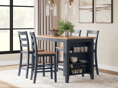 Click here for Gesthaven Counter Height Dining Table and 4 Barsto... prices