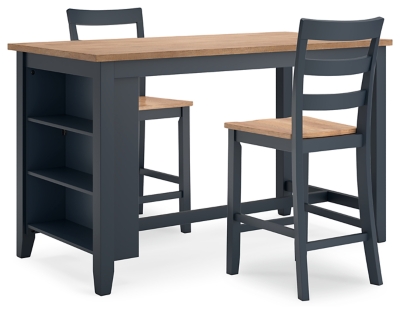 Gesthaven Counter Height Dining Table and 2 Barstools | Ashley