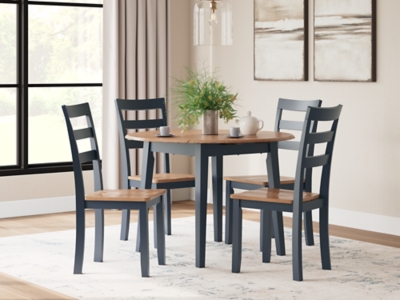 Click here for Gesthaven Dining Table and 4 Chairs  Natural/Blue prices