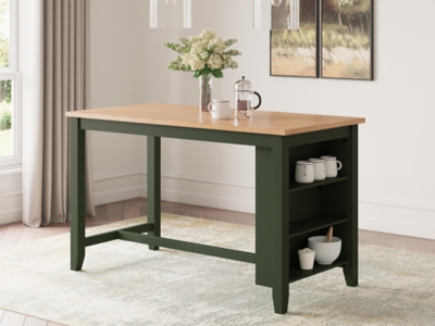 Click here for Gesthaven Counter Height Dining Table  Natural/Gre... prices