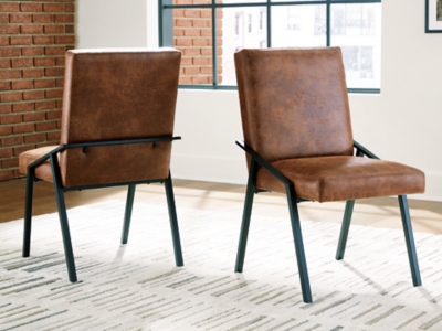 Click here for Zumbado Dining Chair Leather  Brown/Black prices