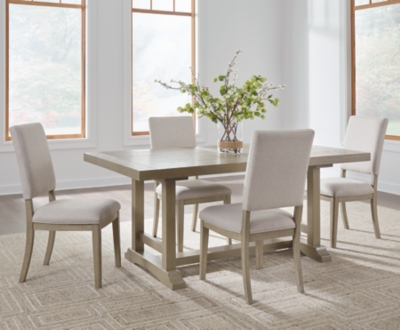 Click here for Vallardia Dining Table and 4 Chairs  Light Grayish... prices