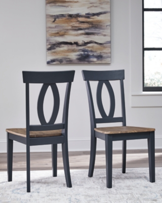 Click here for Landocken Dining Chair  Brown/Blue prices