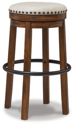 Valebeck Bar Height Upholstered Backless Bar Stool | Ashley