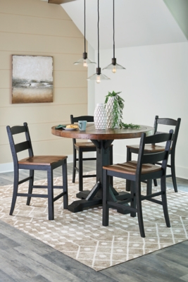 Click here for Valebeck Counter Height Dining Table and 4 Barstoo... prices