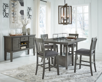 Click here for Hallanden Counter Height Dining Table and 4 Barsto... prices