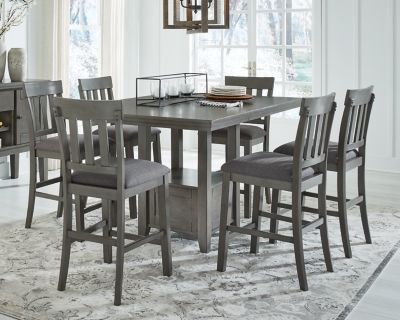 Click here for Hallanden Counter Height Dining Table and 6 Barsto... prices
