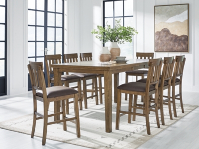 Click here for Broxtyn Counter Height Dining Table and 8 Barstool... prices