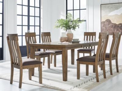 Click here for Broxtyn Dining Table and 6 Chairs  Light Brown prices